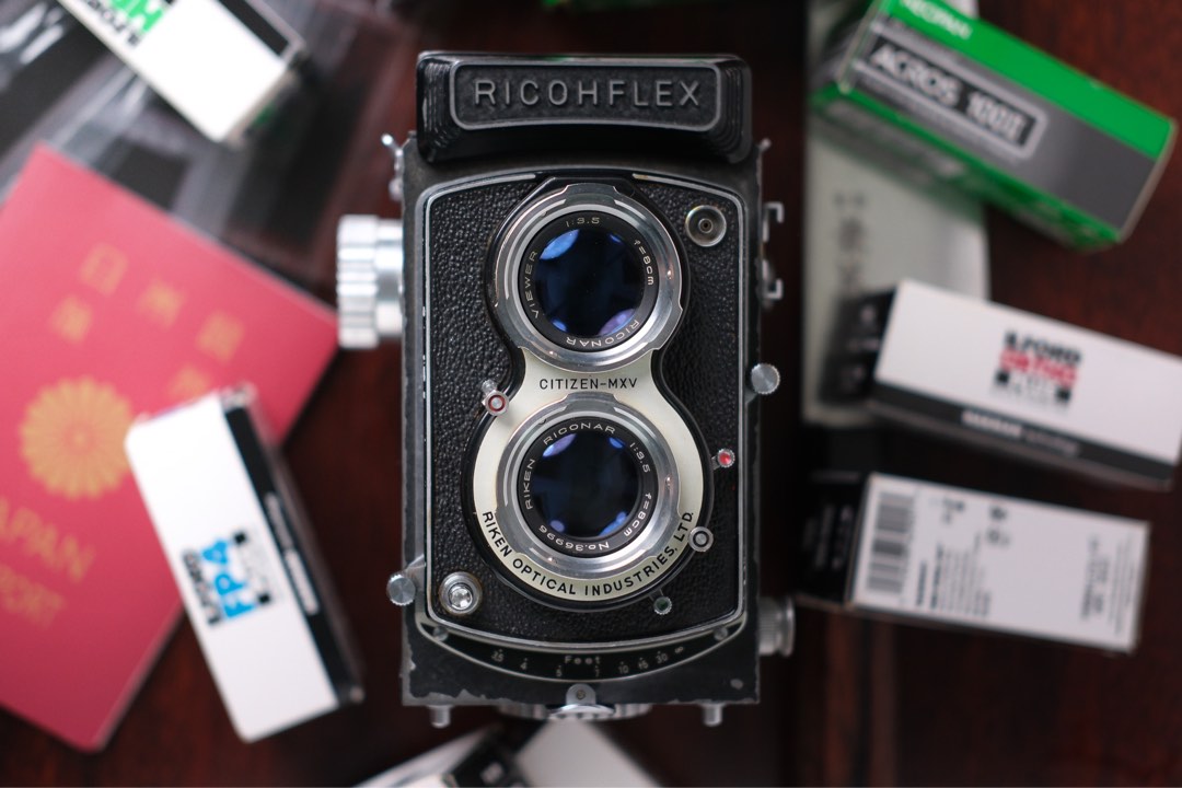 Ricohflex TLR Medium format Film Camera, 攝影器材, 相機 - Carousell