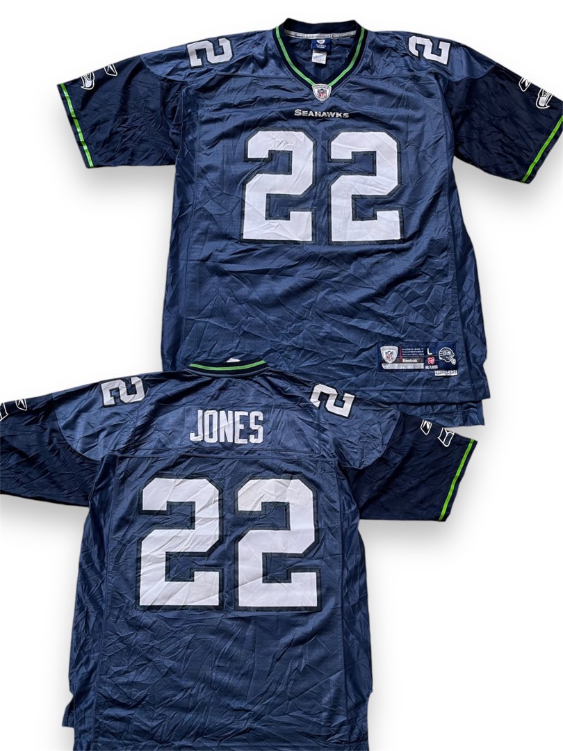 Seattle Seahawks 22 Jones Jersey, Men's Fashion, Tops & Sets, Tshirts ...