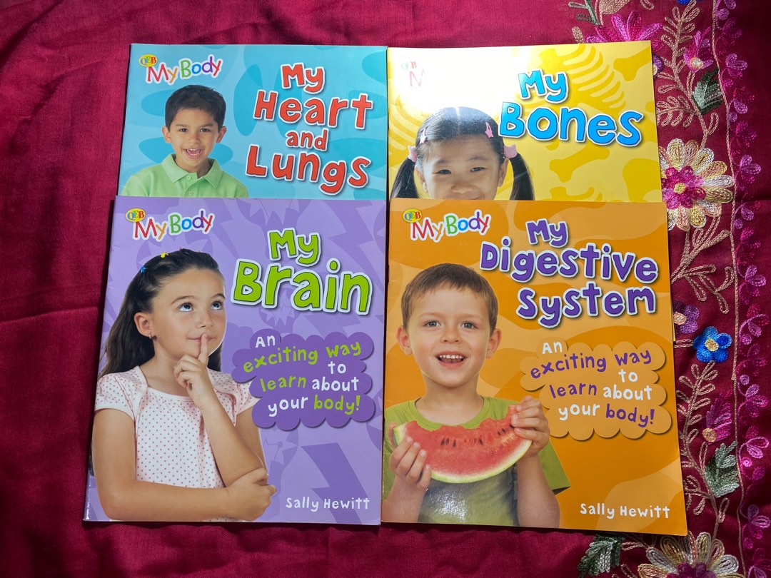 Set of 4 My Body series science books for kids, Hobbies & Toys, Books ...