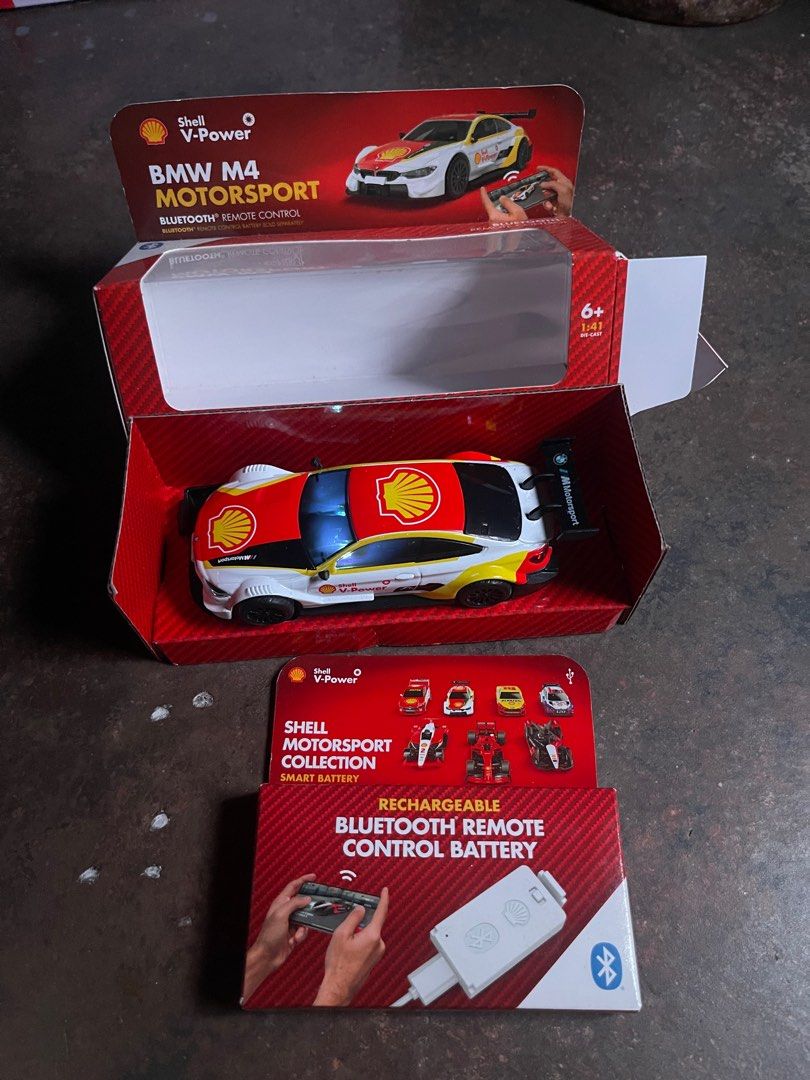 Shell V-power BMW M4 and bluetooth battery, Hobbies & Toys, Toys ...