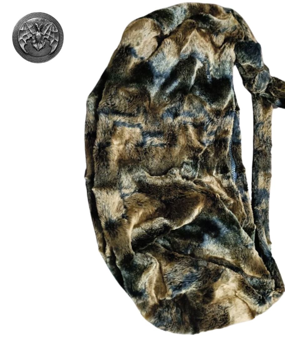 SUPER RARE!! Tanuki (Japanese Racoon) Fur - Hobo Bag - Crossbody Bag ...