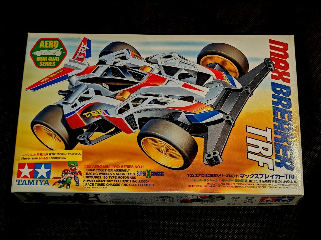 Tamiya Mini 4wd 19611 Max Breaker TRF Aero Mini Series Vintage, Hobbies ...