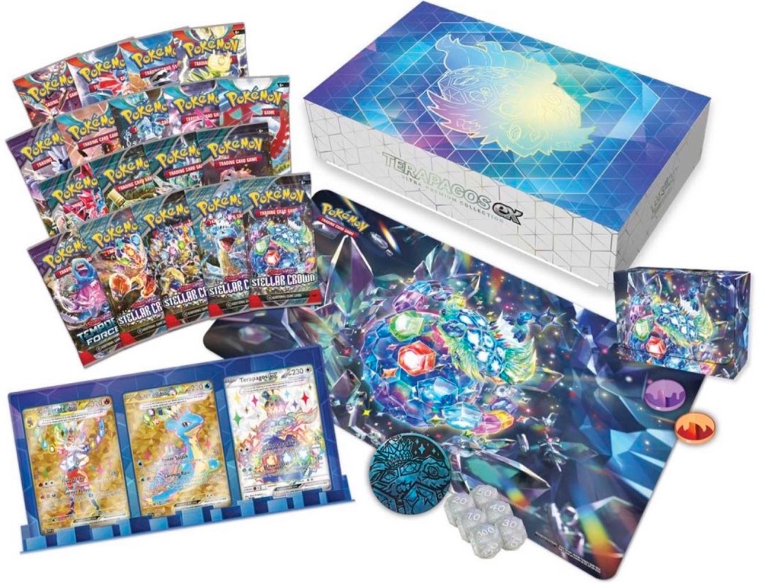 Terapagos ex Ultra-Premium Collection Pokemon, Hobbies & Toys, Toys ...