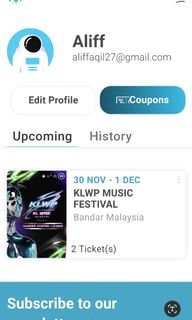 KLWP Ticket 4.0, Tickets & Vouchers, Event Tickets on Carousell