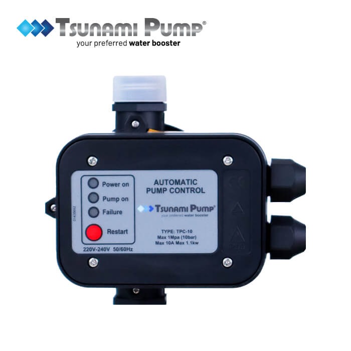Tsunami TPC-10 Home Water Pump Automatic Pressure Controller, Furniture ...
