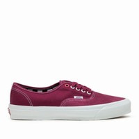 Vans x Ray Barbee Vault OG Authentic Lx Dark Red, Fesyen Pria, Sepatu ...