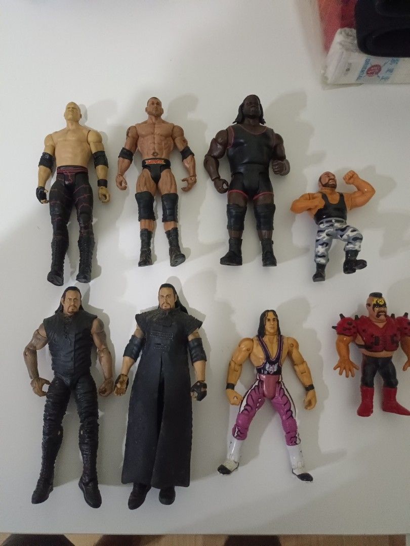 WWE WWF WCW Wrestling action figure lot Mattel Hasbro, Hobbies & Toys ...