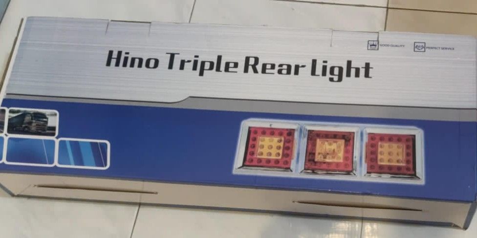 1 Pcs triple hino rear light led lamp lorry trailer truck 24 Volt, Auto ...