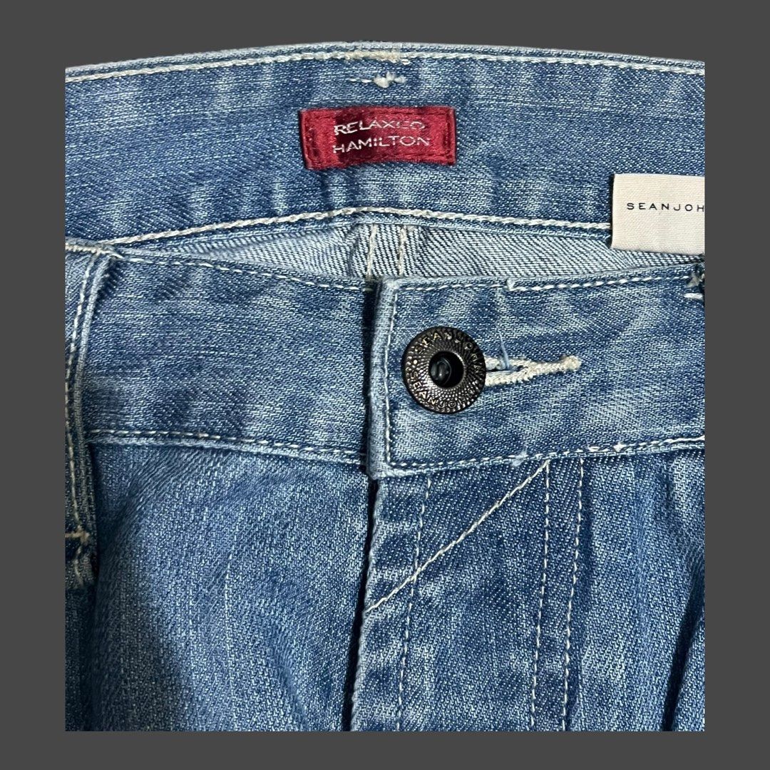 2000s / 90s Sean John Light Washed Relaxed Hamilton Fit Denim Jeans ...