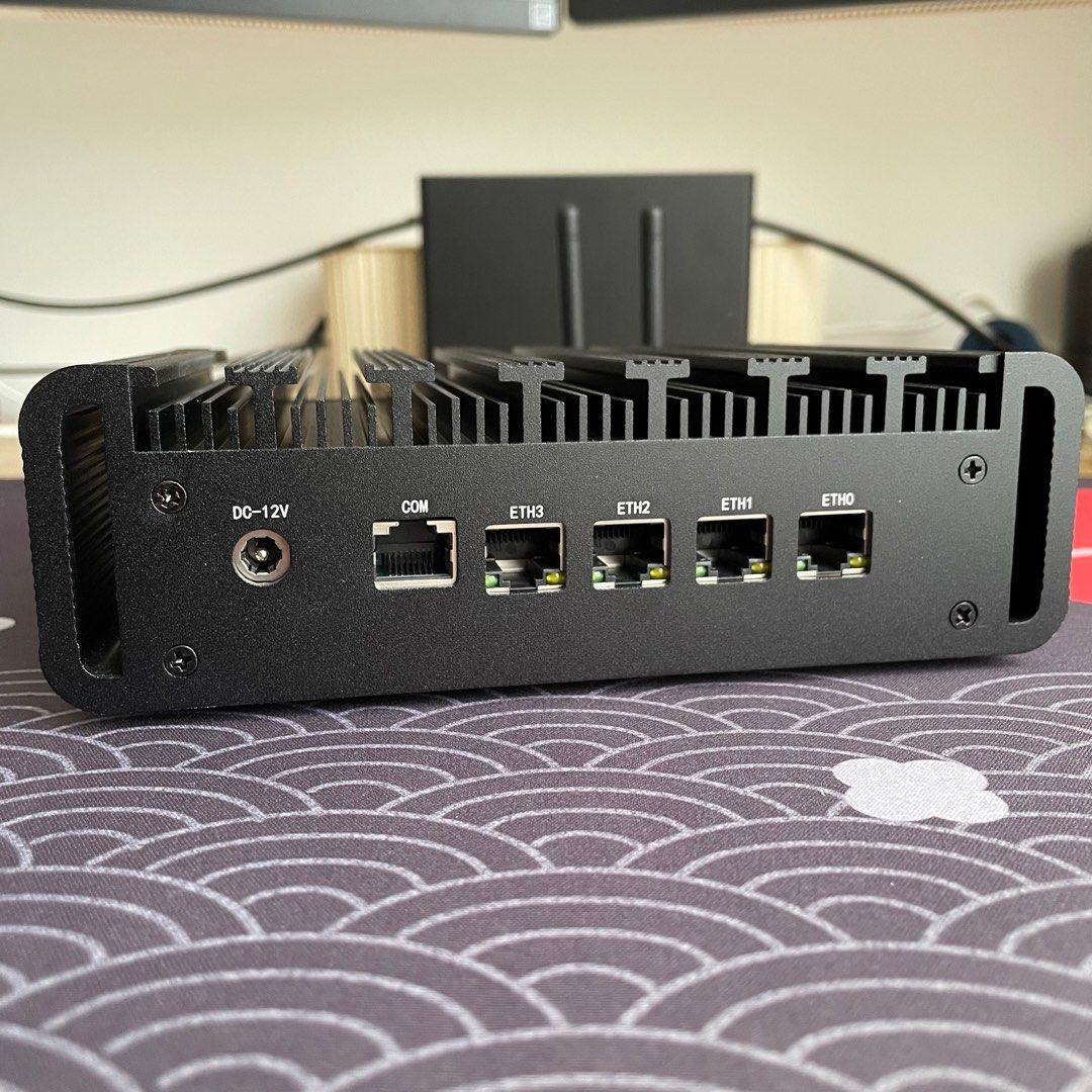 4-port 2.5G N100 Soft Router/Mini-PC with 4G LTE Modem for pfSense ...
