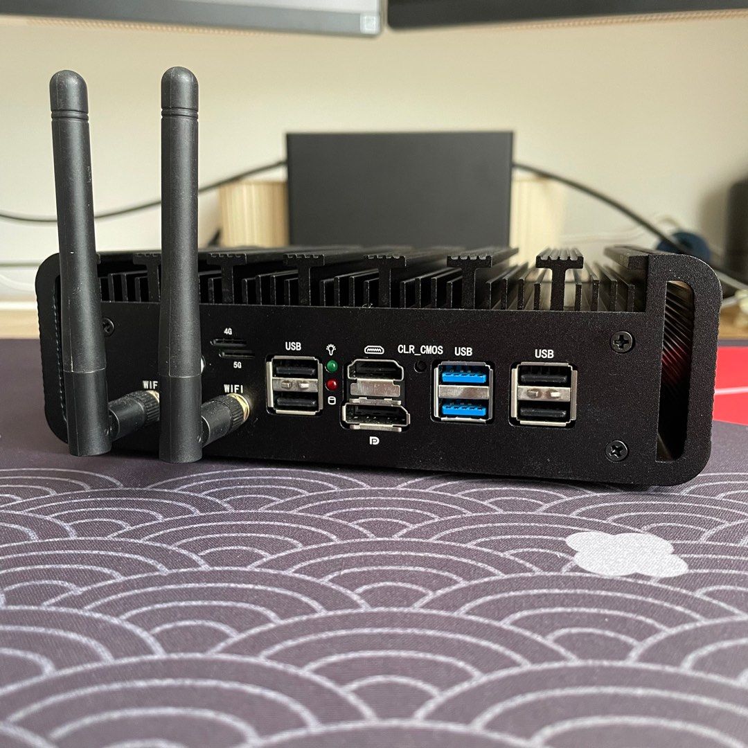 4-port 2.5G N100 Soft Router/Mini-PC with 4G LTE Modem for pfSense ...
