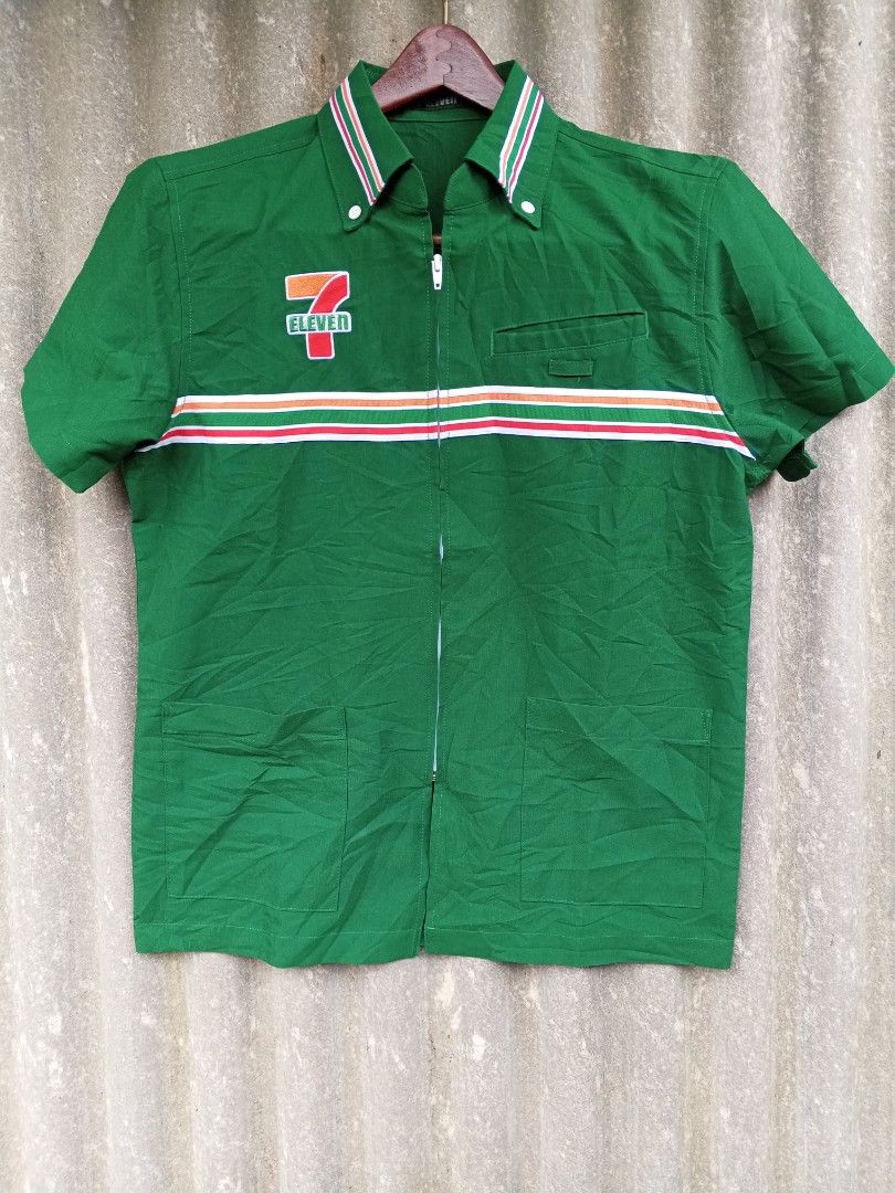 7 eleven uniform, Men's Fashion, Tops & Sets, Formal Shirts on Carousell