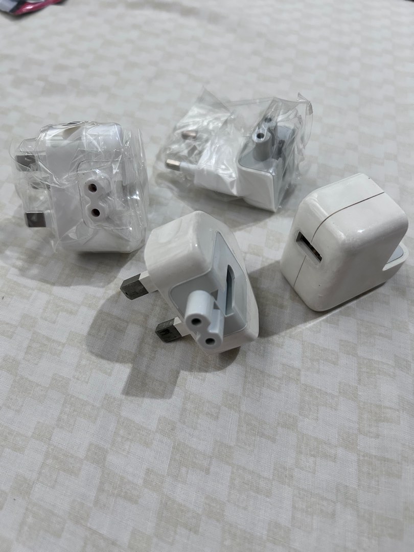 Authentic Apple USB A adapter, 3-pin and 2-pin, Mobile Phones & Gadgets ...