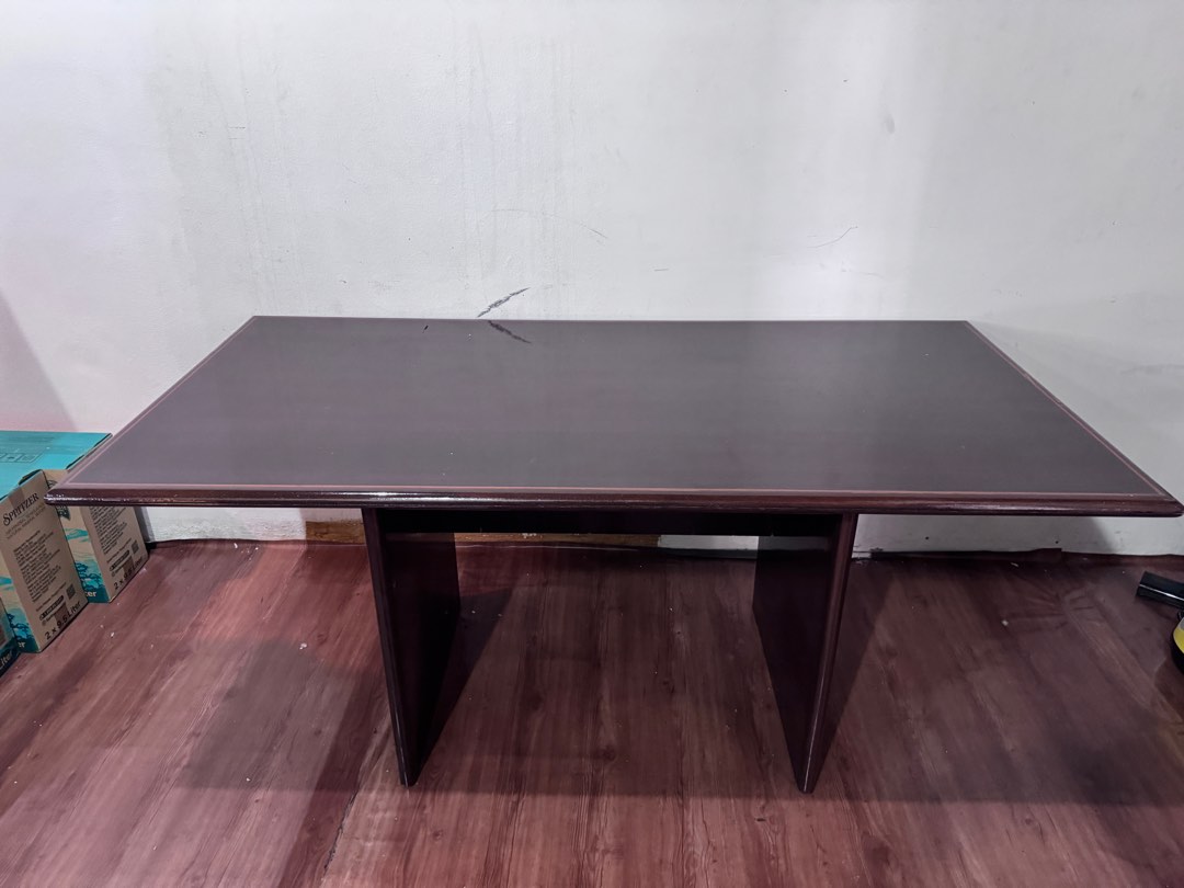 Big and heavy study table (Preloved), Furniture & Home Living ...