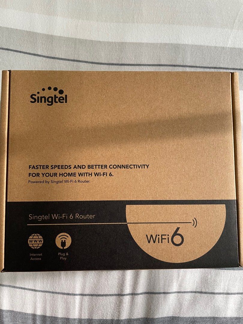 BNIB Singtel WiFi 6 Router WG660242-ST, Computers & Tech, Parts ...