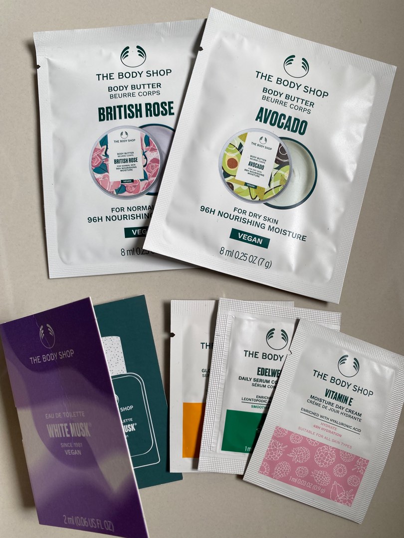Body Shop Samples Set, Beauty & Personal Care, Bath & Body, Body Care ...