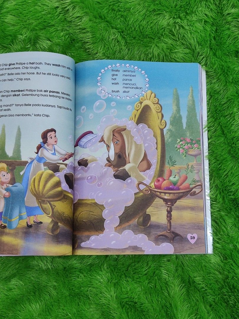 Buku cerita anak disney English friendly princesses bilingual, Buku ...