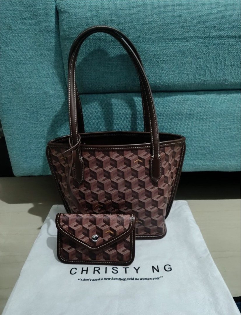 Christy ng mini russo in brown, Barang Mewah, Tas & Dompet di Carousell