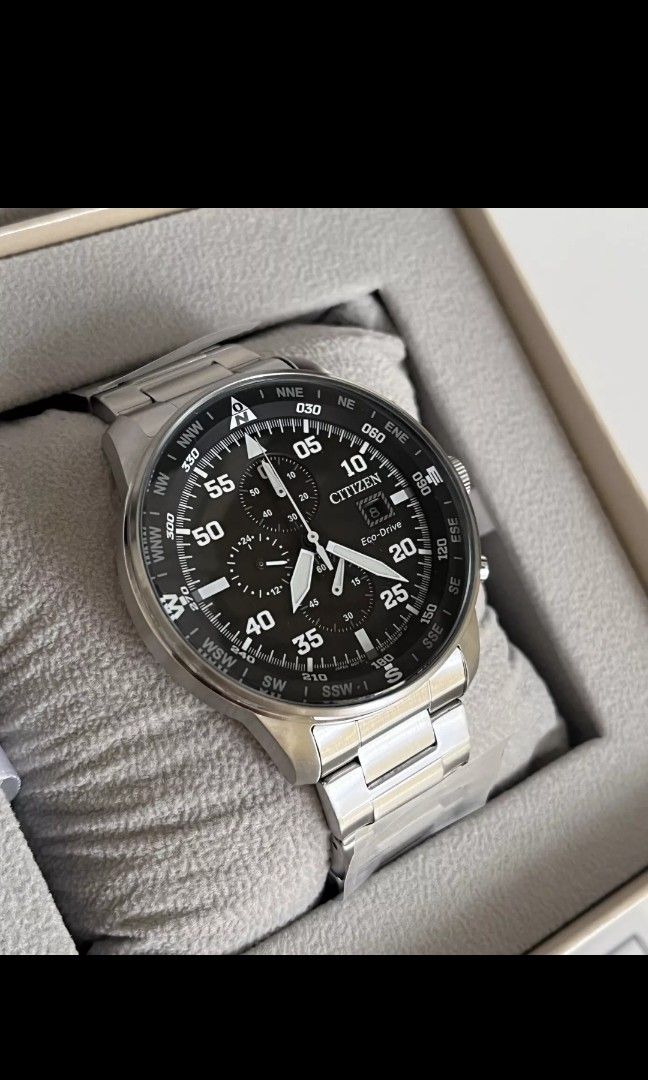 Citizen Watch * Eco-Drive CA0690-88E Aviator Chronograph Date Dial ...