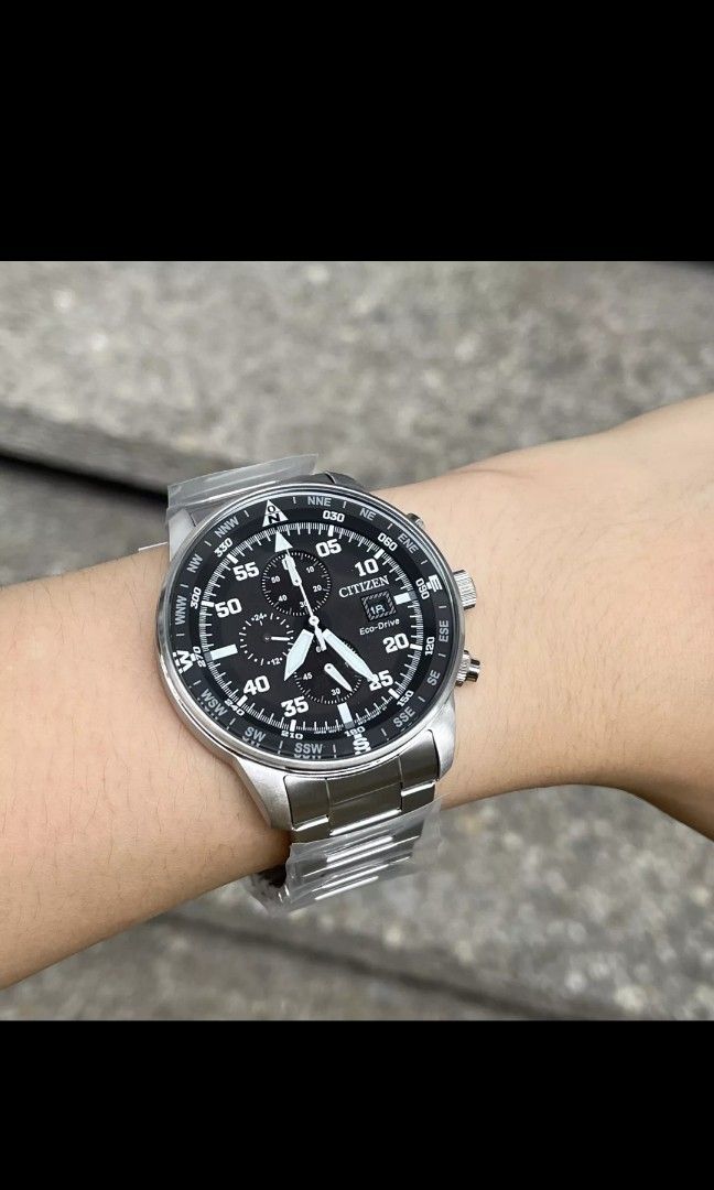 Citizen Watch * Eco-Drive CA0690-88E Aviator Chronograph Date Dial ...