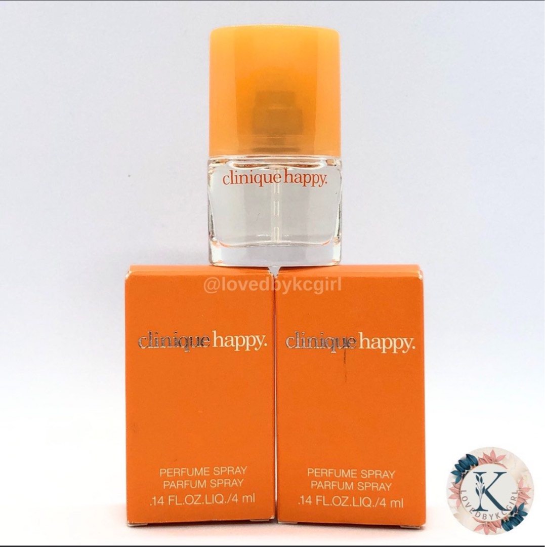 Clinique Happy Mini perfume Spray 4mL (SOLD PER PC), Beauty & Personal ...