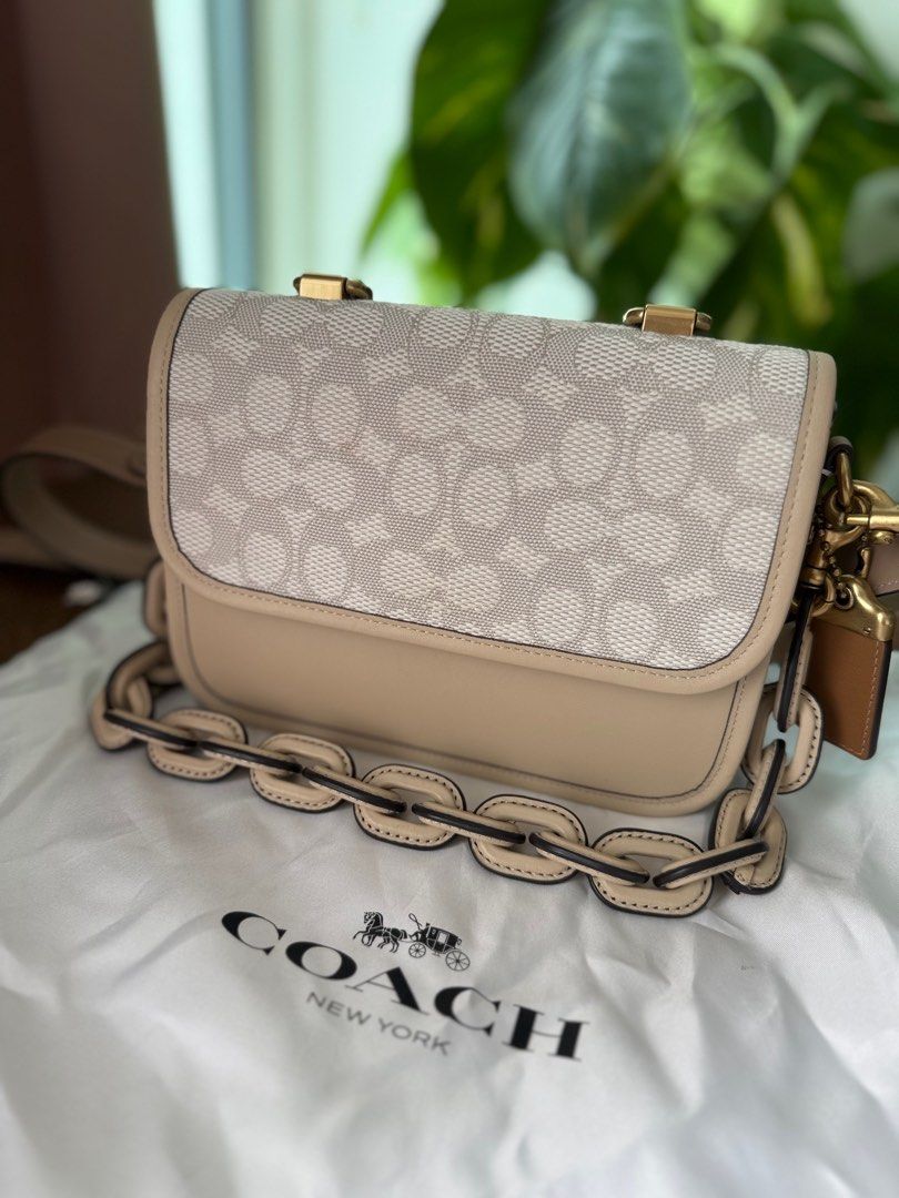 Coach Rogue Top Handle in Signature Jacquard, Women's Fashion, Bags ...