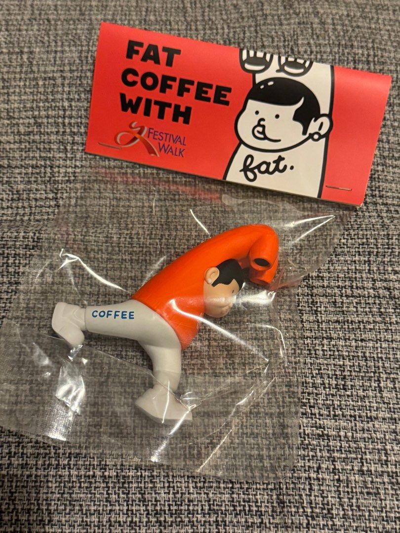 FAT COFFEE WITH , Signature 糖膠公仔 (Festival Walk Limited Edition), 興趣及遊戲 ...
