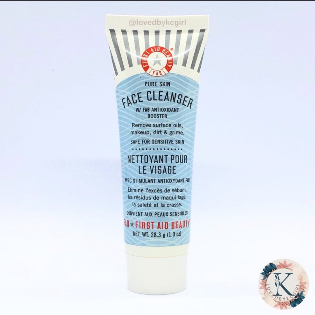 First Aid Beauty (FAB) pure skin face cleanser 28.3g, Beauty & Personal ...