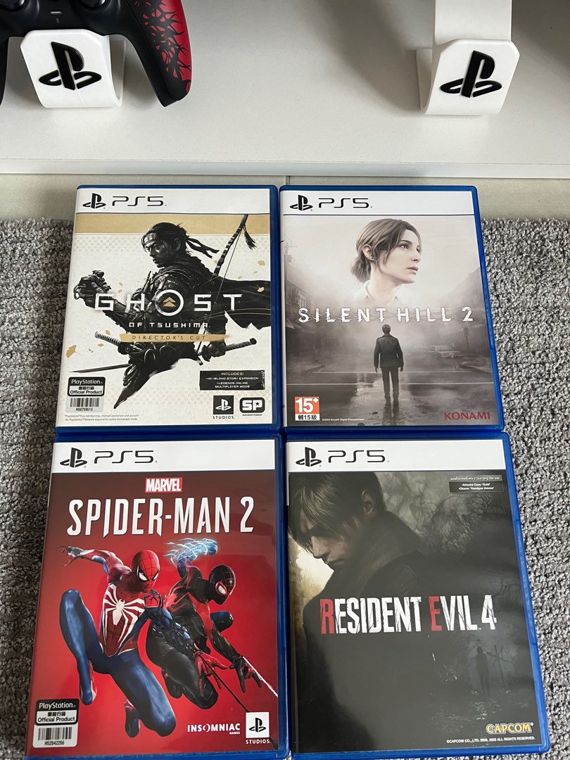Ghost of Tshushima, Silent Hill 2, Spiderman 2, Resident Evil 4, Video ...