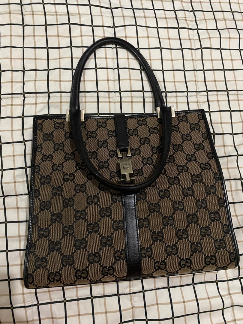 Gucci Jackie Monogram, Luxury, Bags & Wallets on Carousell