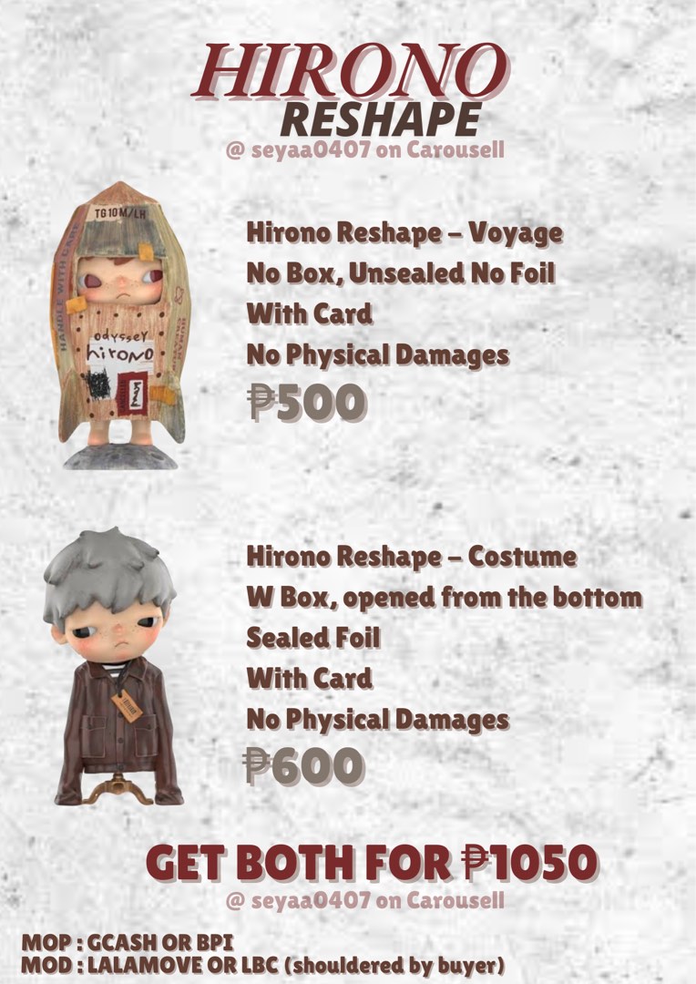 HIRONO - RESHAPE | Voyage and Costume, Hobbies & Toys, Memorabilia ...