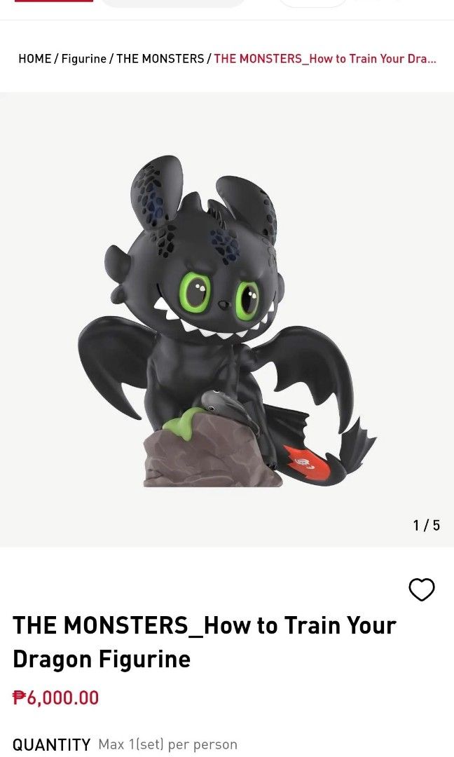 How to Train Your Dragon (Toothless) Labubu, Hobbies & Toys, Toys ...