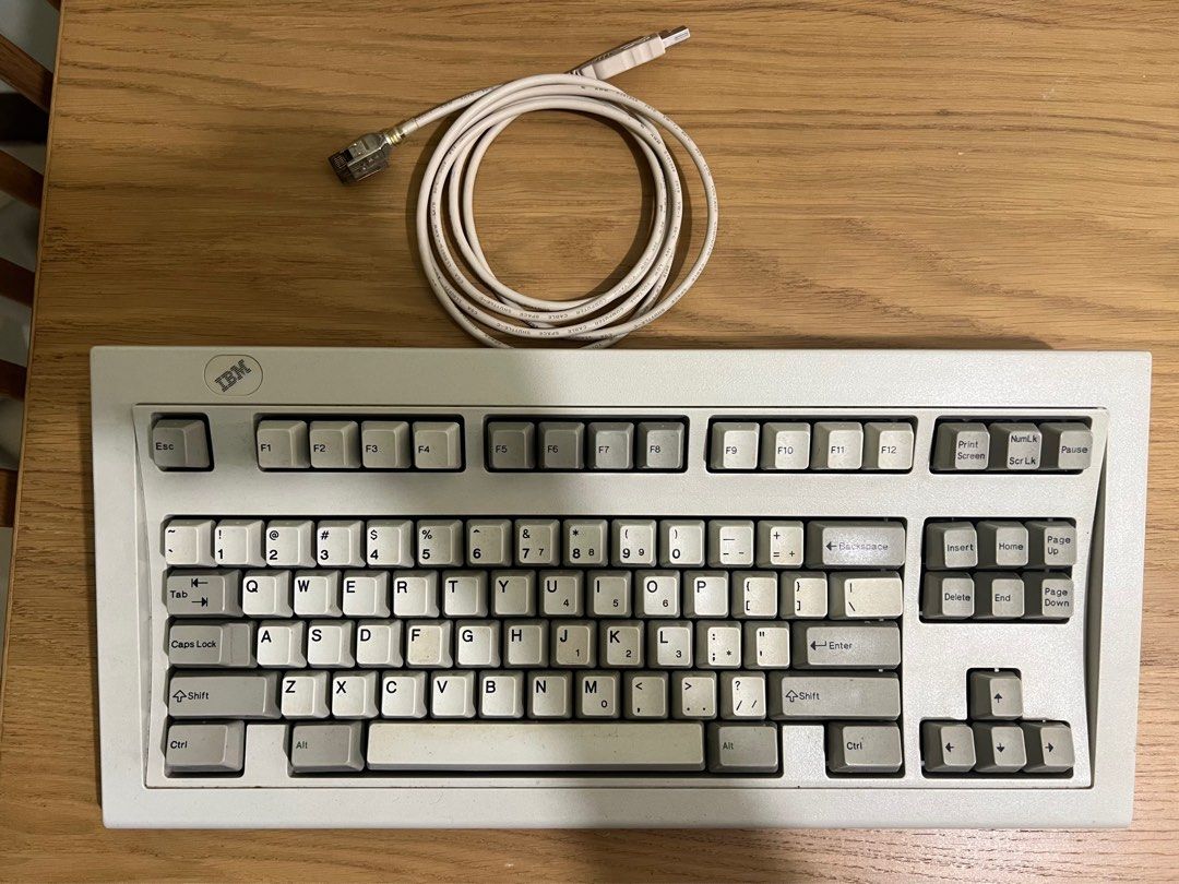 IBM 1987 Model M SSK Keyboard with USB cable, Computers & Tech, Parts ...