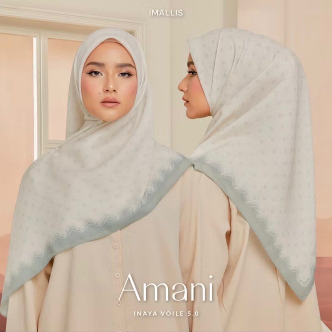 Imallis (code Amani) Inaya Voile 5.0 (RM15 sahaja), Women's Fashion ...