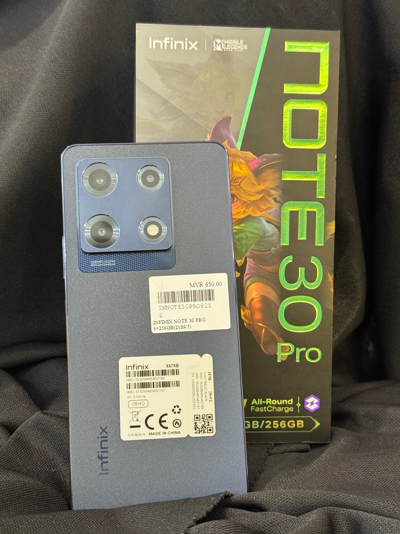 Infinix Note 30 Pro 256GB Magic Black, Mobile Phones & Gadgets, Mobile ...