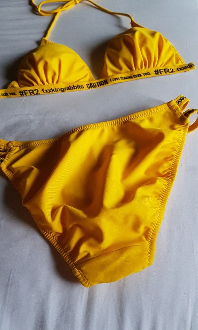 Japanese designer wear! ORIGINAL ISETAN JAPAN High end Yellow Bikini ...