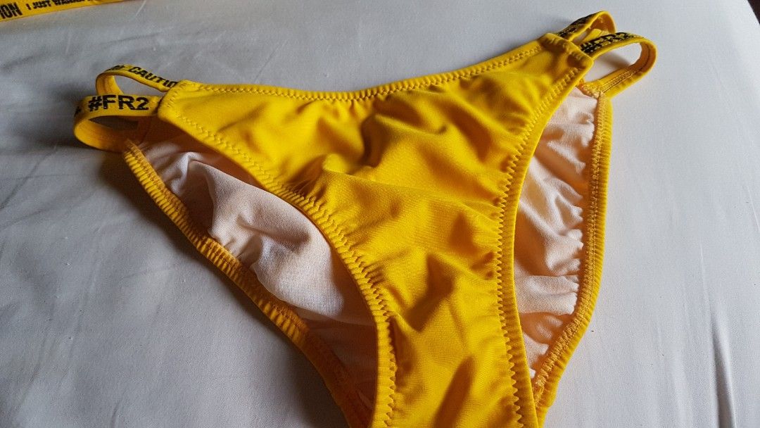 Japanese designer wear! ORIGINAL ISETAN JAPAN High end Yellow Bikini ...