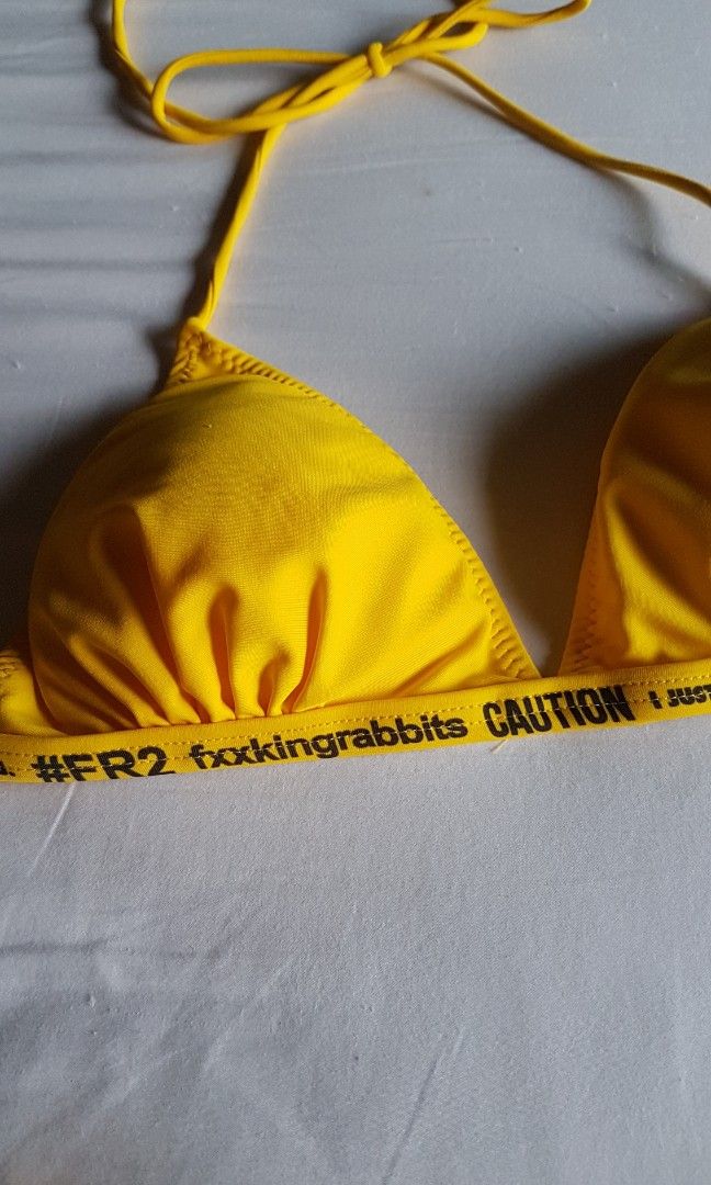 Japanese designer wear! ORIGINAL ISETAN JAPAN High end Yellow Bikini ...