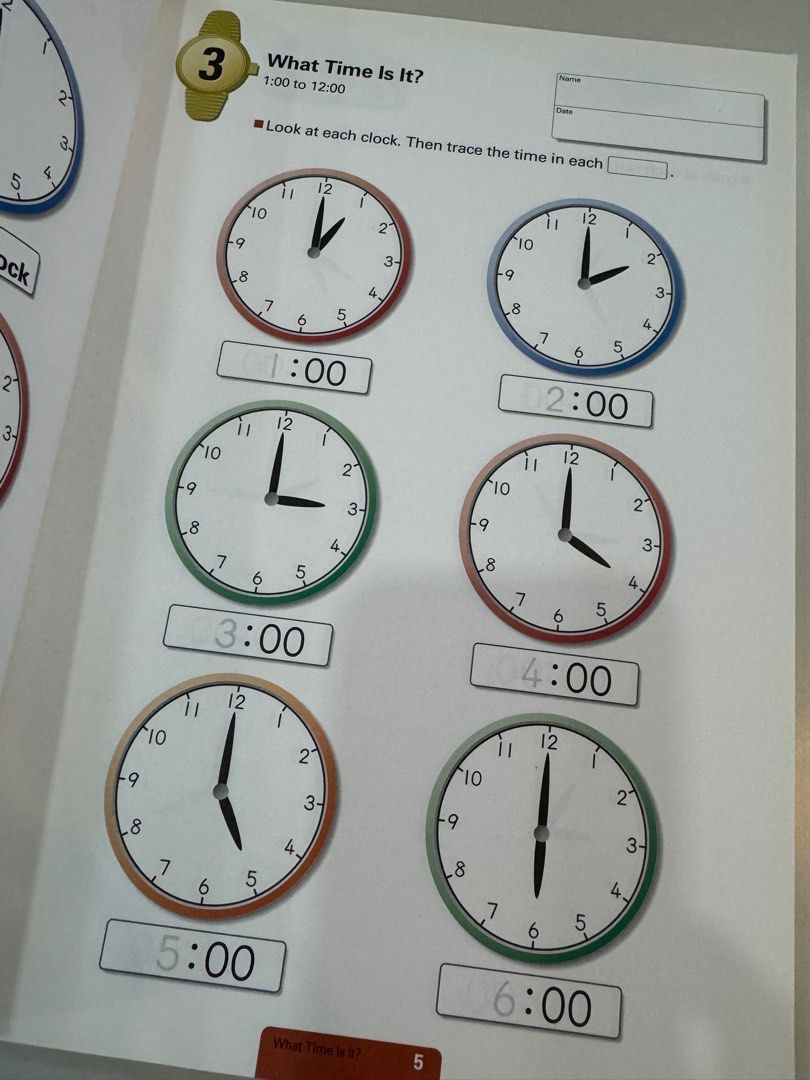 Kumon Telling Time Age 5.6.7, Hobbies & Toys, Books & Magazines ...