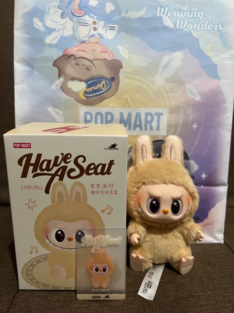 Labubu Have A Seat Baba, Hobbies & Toys, Toys & Games on Carousell