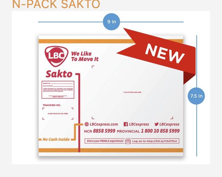 LBC shipping- Sakto pouch, Announcements on Carousell