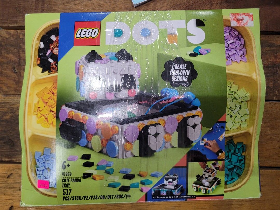 Lego Dots 41959 Cute Panda Tray DIY Craft Kits, Hobbies & Toys, Toys ...