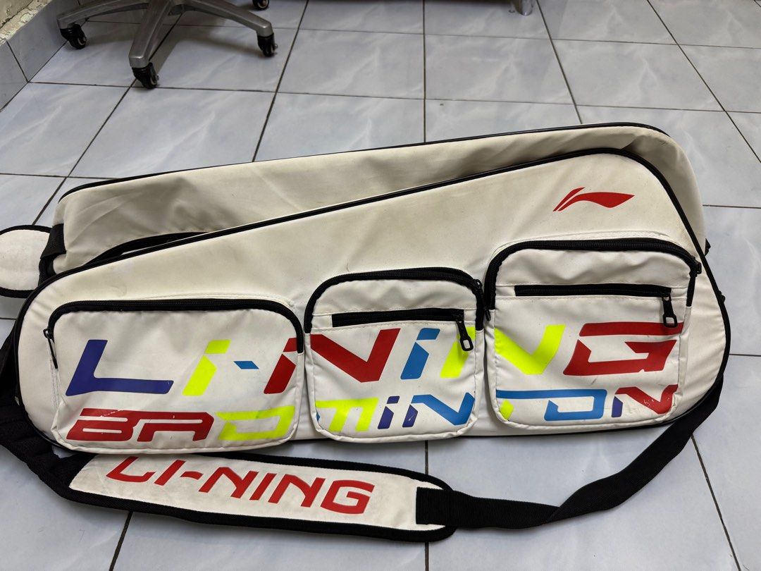 Li Ning badminton bag, Sports Equipment, Sports & Games, Racket & Ball ...