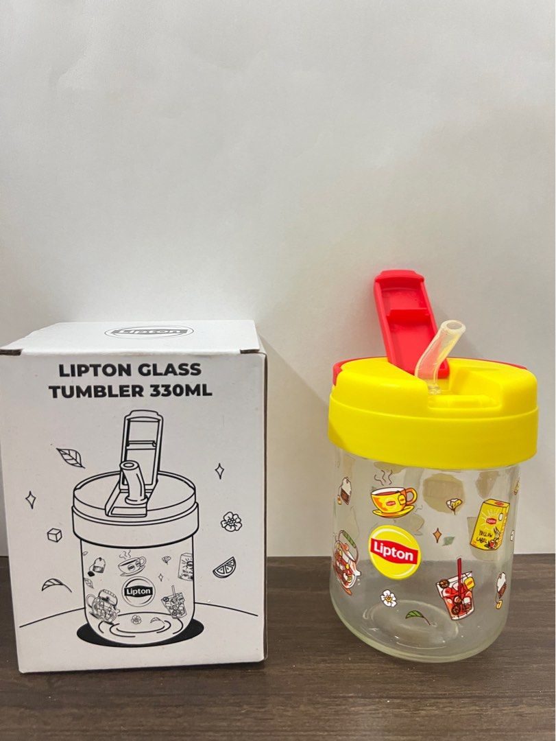 Limited Edition Collectible Lipton Glass Bottle Tumbler 330ml ...