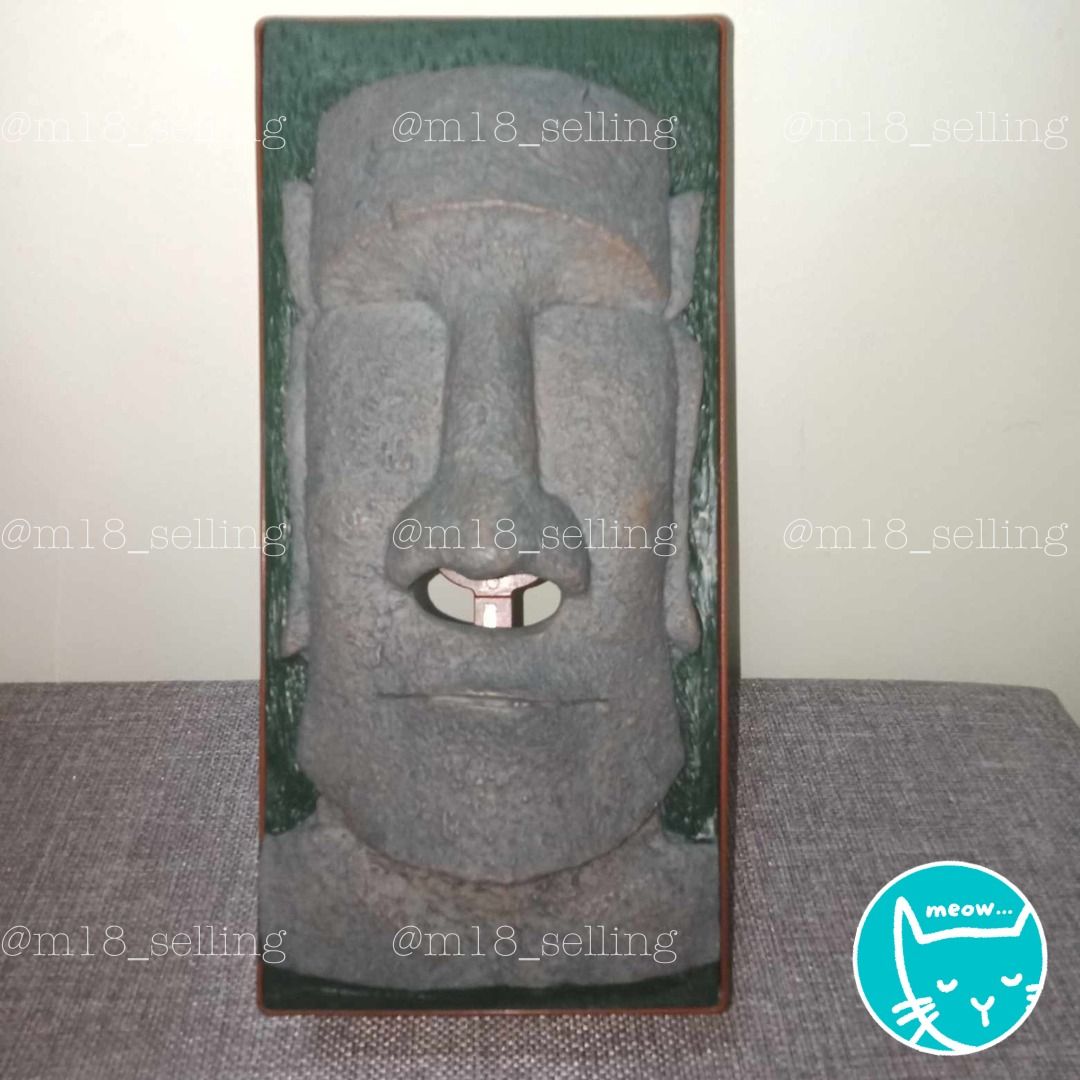 SALE! [m18 DECOR] Easter Island Moai Statue Tissue Box Cover/Dispenser ...