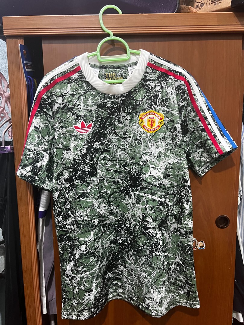 MANCHESTER UNITED STONE ROSES ORIGINALS ICON JERSEY, Men's Fashion ...