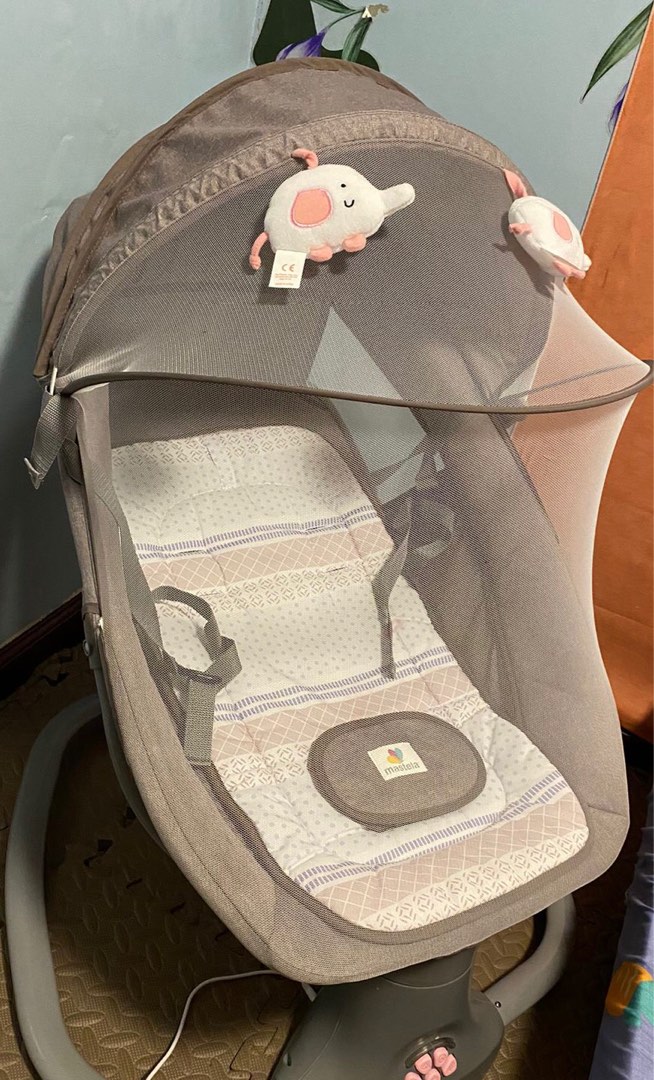 MASTELA ELECTRIC BABY ROCKING BASSINET, Babies & Kids, Baby Nursery ...