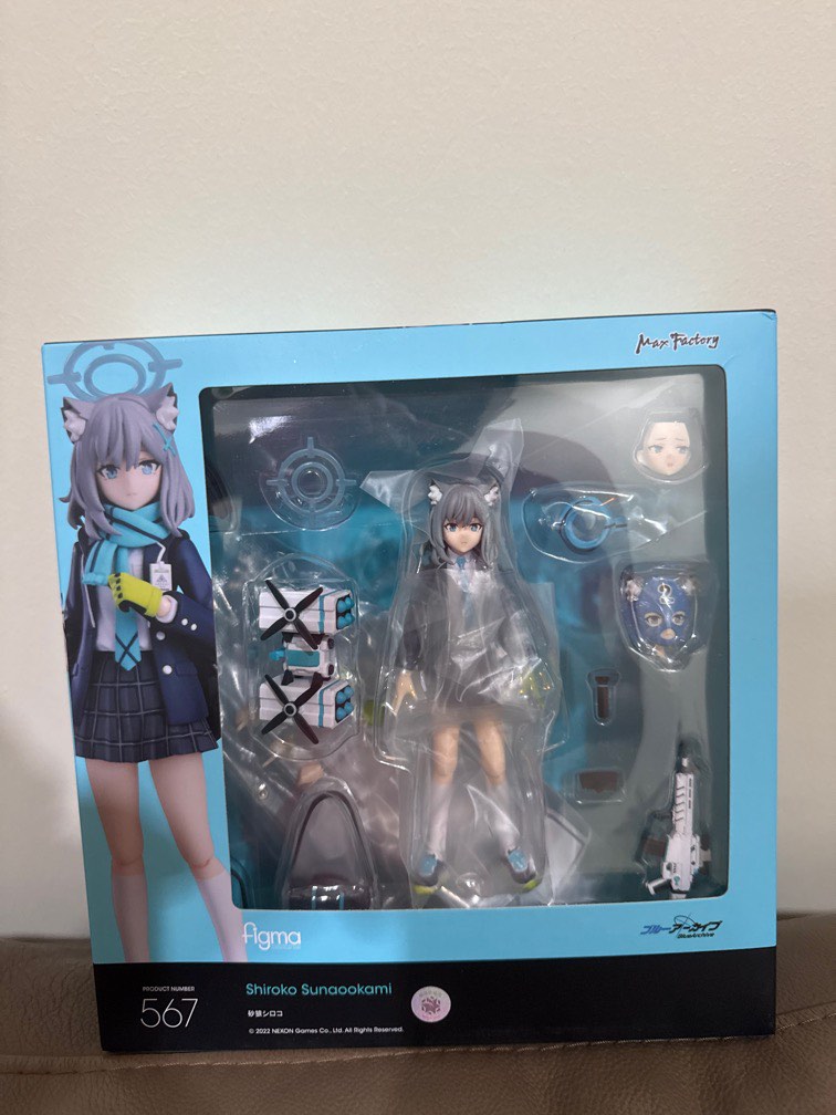 Max factory figma 567 blue archive shiroko sunaokami, Hobbies & Toys, Toys & Games on Carousell