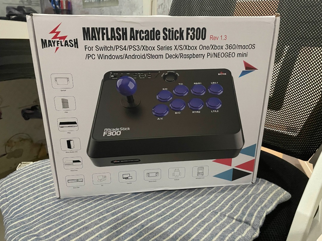 Mayflash Arcade Stick F300 Controller, Video Gaming, Gaming Accessories ...