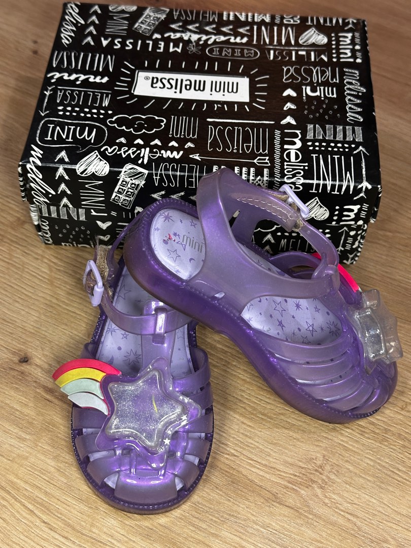 Mini Melissa Possession Purple, Babies & Kids, Babies & Kids Fashion on ...